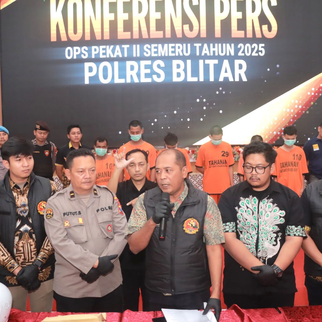 Operasi Pekat Semeru 2025, Polres Blitar Ungkap 5 Kasus Pidana ...